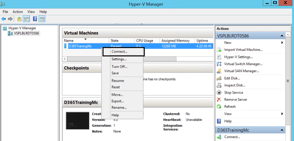Virtual Machine(VM) setup to access Dynamics 365 for Operation instance ...