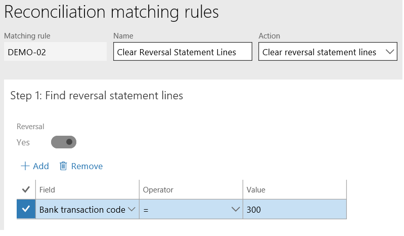 SETUP MATCHING RULES – ADVANCE BANK RECONCILIATION – Namith Hosmane's Blog